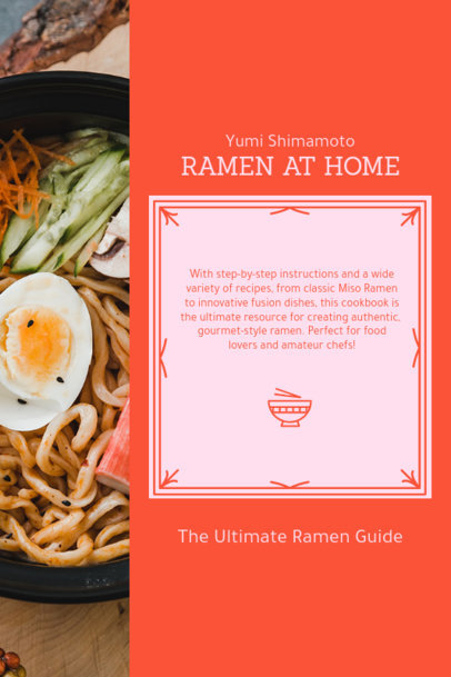 Placeit - Ramen Book Cover Creator for Japanese Recipes