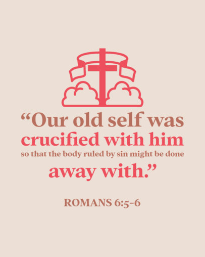 Placeit - Christian Instagram Post Template Featuring a Faith Quote