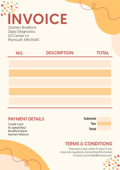 Placeit - Souvenir's Company Invoice Template Featuring a Gift Box Graphic