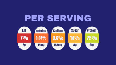 Placeit - Nutrition Facts Label Generator with Sizes Per Container