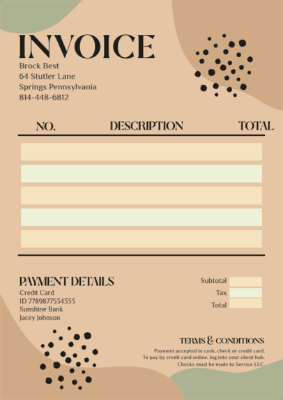 Placeit - Payment Invoice Generator Featuring a Minimalist Aesthetic