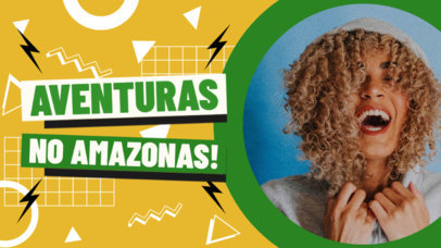 Placeit - YouTube Thumbnail Template for a Vlogger's Dubai Travel Diary