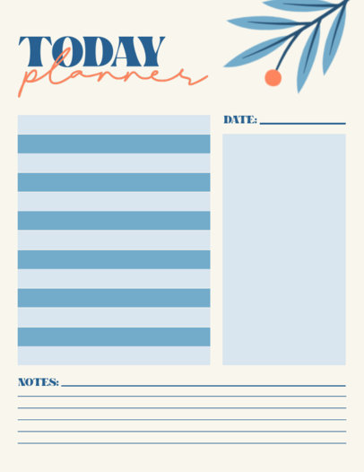 Placeit - Planner Design Maker Featuring Colorful Flowers and Text Blocks