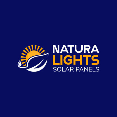 Placeit - Solar Panels Company Online Logo Maker Featuring a House Graphic