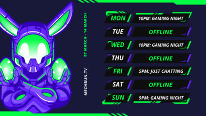 Placeit - Twitch Screen Creator for a Gamer's Stream Calendar with a ...