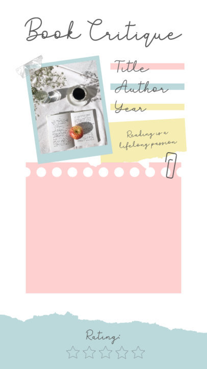 Placeit - Instagram Story Maker for a Book Review