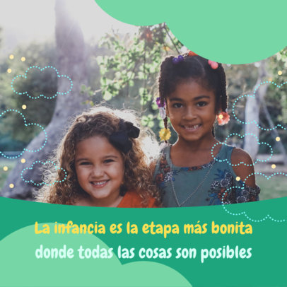 Placeit - Instagram Post Maker Featuring a Picture of Smiling Kids for ...