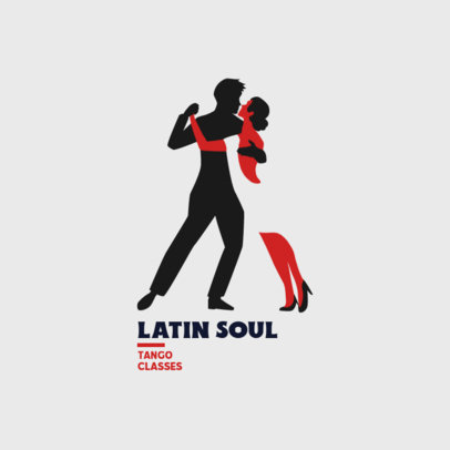Placeit - Dance Academy Logo Maker for Tango Lessons