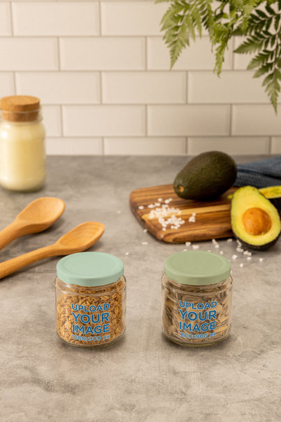 Placeit - Video of an Eco Jar Being Placed on a Kitchen Table