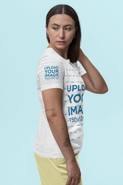 Placeit - Mockup of a Woman with Her Hands Inside Her Gildan Hoodie's ...