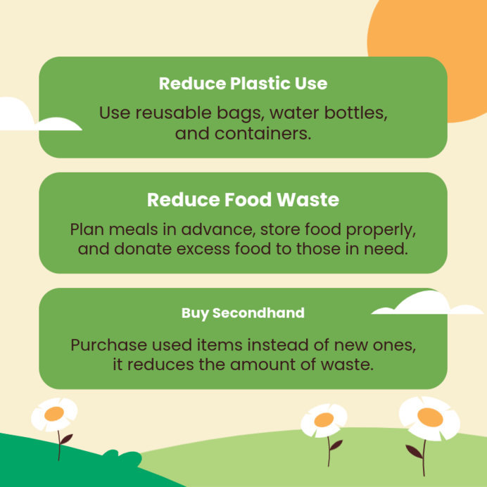 Placeit - Instagram Post Template Featuring Eco-Friendly Tips and ...