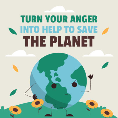 Placeit - Instagram Post Template for Earth Day Featuring Illustrated ...