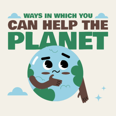 Placeit - Instagram Post Maker With Ways to Save the Planet