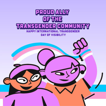 Placeit - Instagram Post Template Featuring Illustrated Characters for ...