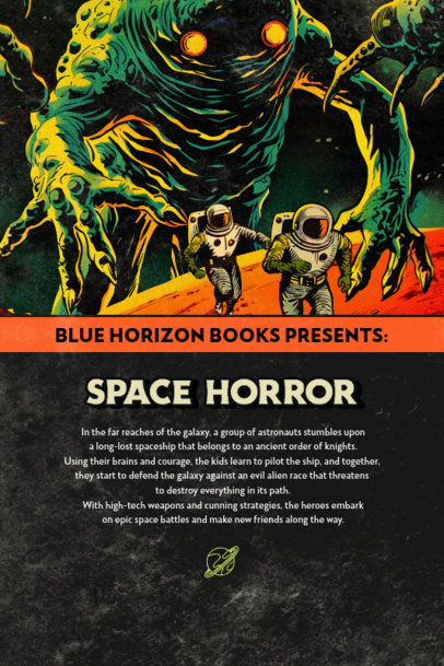 Placeit - Book Spine Creator Featuring Space Horror Stories