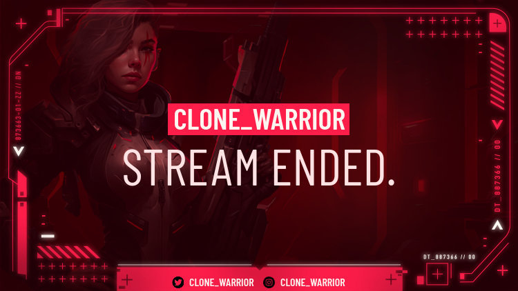 Placeit - Twitch Stream-Ended Screen Maker Featuring a Theme Inspired ...