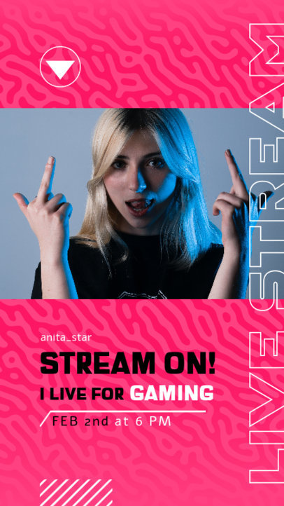 Placeit - Streaming Instagram Story Maker for a Gaming Event