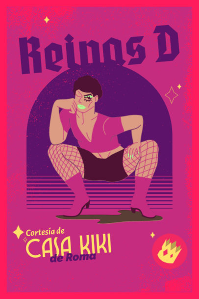 Placeit - LGBTQ Poster Template to Promote a Drag Show