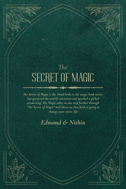 Placeit - Book Spine Design Creator With a Magical-Themed Title