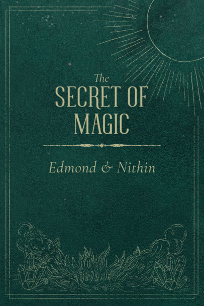 Placeit - Back Book Cover Creator With a Magical-Themed Title