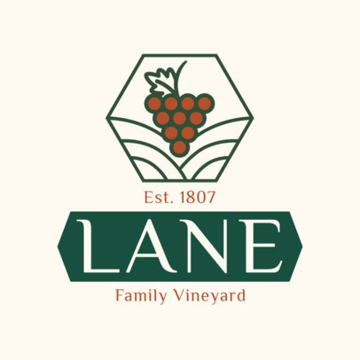 Placeit - Liquor Logo Template for a Family Vineyard
