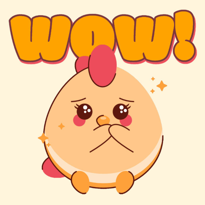 Placeit - Twitch Emote Maker Featuring Cute Chicken Illustrations