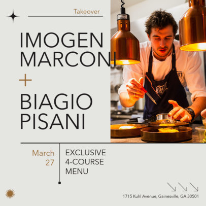 Placeit - Instagram Post Maker for an Upcoming Restaurant Takeover