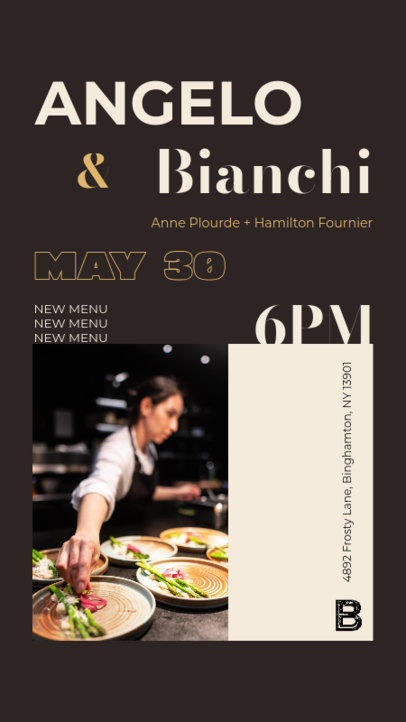 Placeit - Restaurant Instagram Story Maker for a Takeover Event