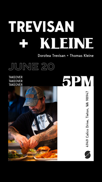 Placeit - Restaurant Instagram Story Maker for a Takeover Event