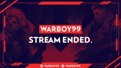 Placeit - Twitch Stream-Ended Screen Maker Featuring a Theme Inspired ...