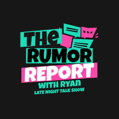 Placeit - Talk Show Logo Generator for a TV Program