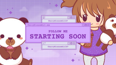 Placeit - Starting-Soon Screen Video Generator Featuring Kawaii ...