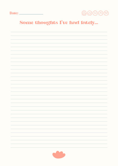 Placeit - Illustrated Planner Cover Generator for a Self-Notes Journal