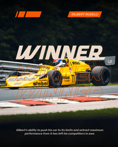 Placeit - Instagram Post Generator Featuring Bold Fonts for an F1 ...