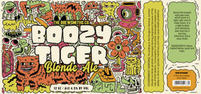 Placeit - Beer Label Design Creator with Cartoonish Acid Characters