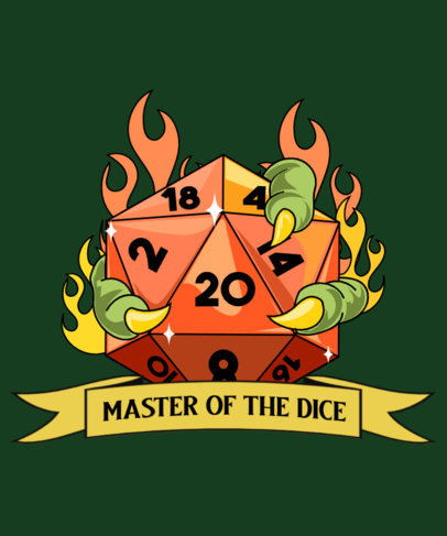 Placeit - T-Shirt Design Maker Featuring a Role-Playing Board Game ...