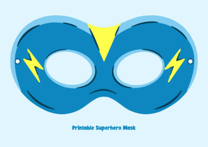 Placeit - Printable Design Template for a Superhero Mask
