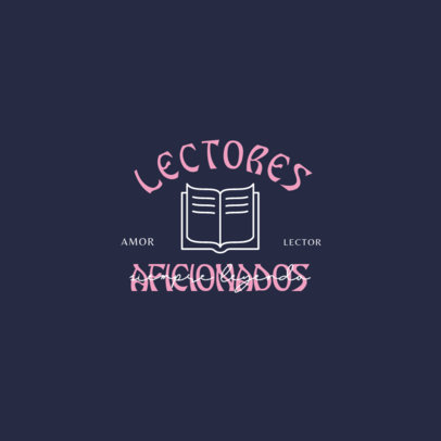 Placeit - Online Logo Template for a Book Club