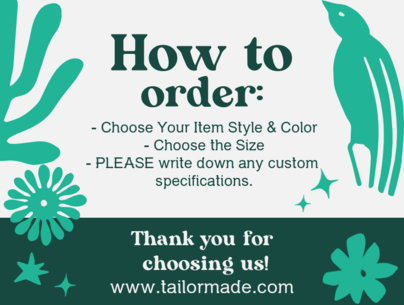 Placeit - Boho-Style Etsy Listing Maker for Returns and Exchanges