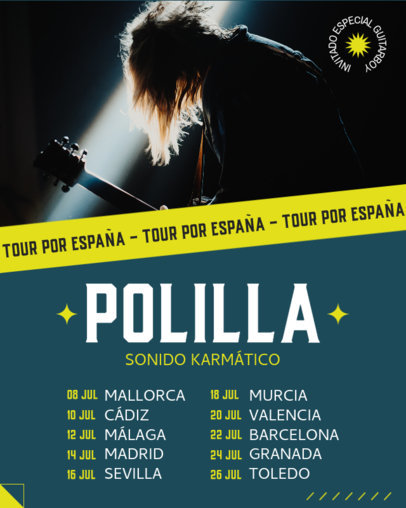 Placeit - Instagram Post Template for a Music Band's Winter Tour