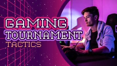 Placeit - YouTube Thumbnail Maker for a Gaming Tournament Reaction Video