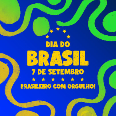 Placeit - Holiday Instagram Post Creator to Commemorate Dia Do Brasil
