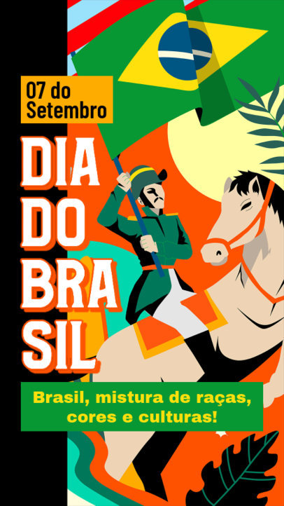 Placeit - Illustrated Instagram Story Generator to Celebrate Dia Do Brasil