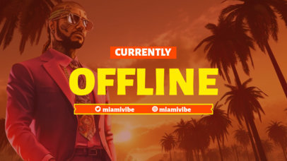 Placeit - Twitch Profile Banner Featuring a Theme Inspired by GTA