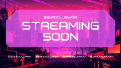 Placeit - Cyberpunk-Inspired Twitch Screen Generator with a Starting ...