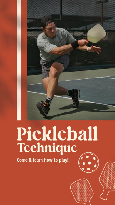 Placeit - Instagram Story Generator to Promote a Pickleball Tournament