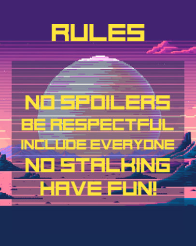 Placeit - Info Panel Maker for Twitch Streamers Featuring Gaming Rules