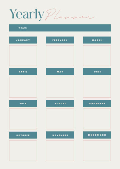Placeit - Colorful Planner Design Template for Successful Goals