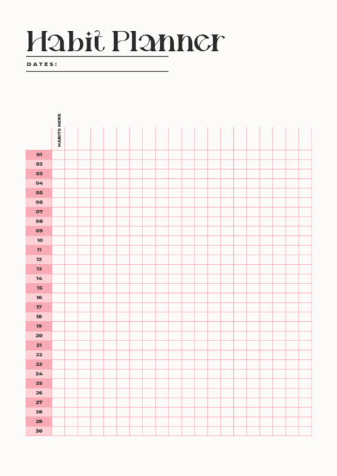 Placeit - Planner Design Maker Featuring a Routine Tracker