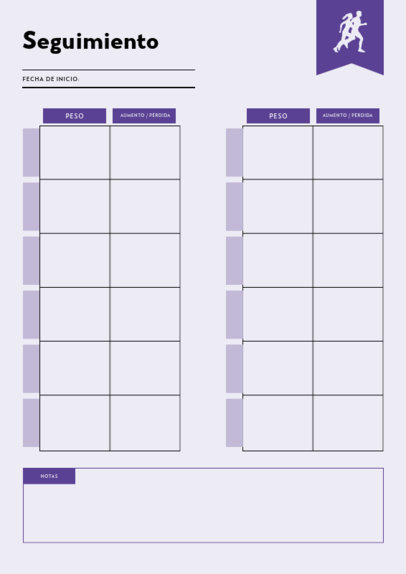 Placeit - Planner Design Maker for a Weekly Fitness Routine